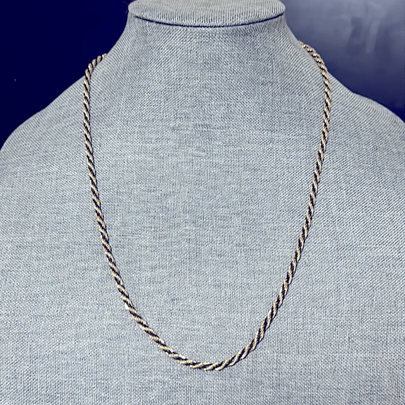 Jewelry | Vintage Black Gold Rope Necklace | Poshmark